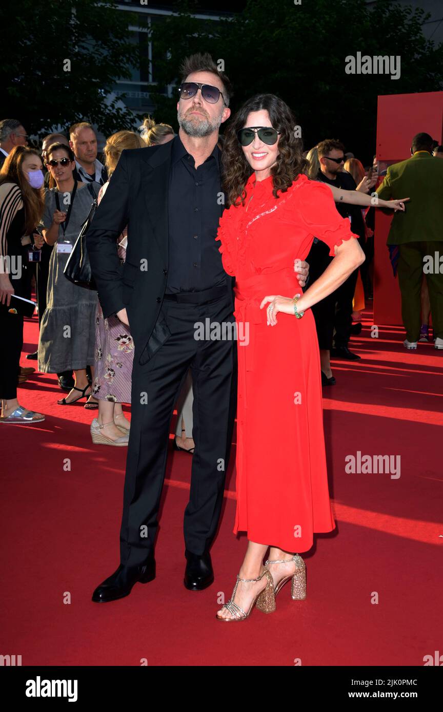 David Leitch and his wife Kelly McCormick attend the 'Bullet Train ...