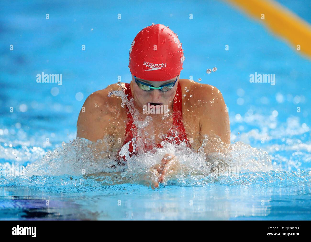 England's Sarah Vasey during the Women's 50m Breaststroke - Heat at Sandwell Aquatics Centre on ...