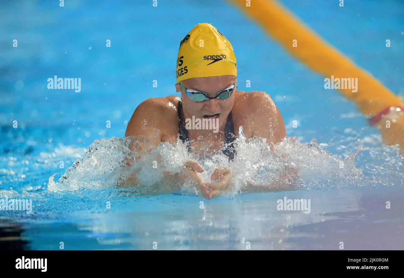Australia's Chelsea Hodges during the Women's 50m Breaststroke - Heat ...