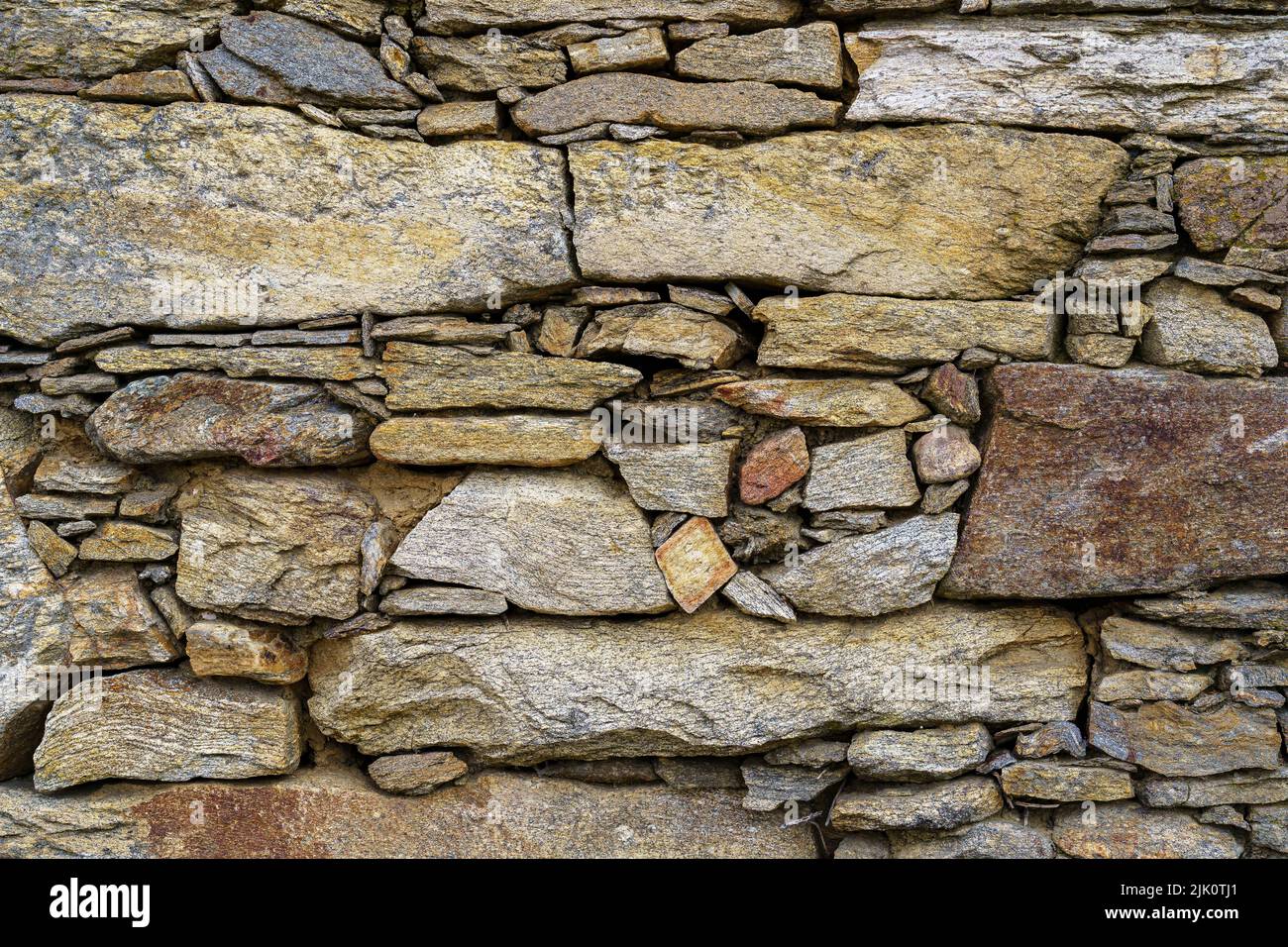 Rustic looking stone wall background used for old house construction ...