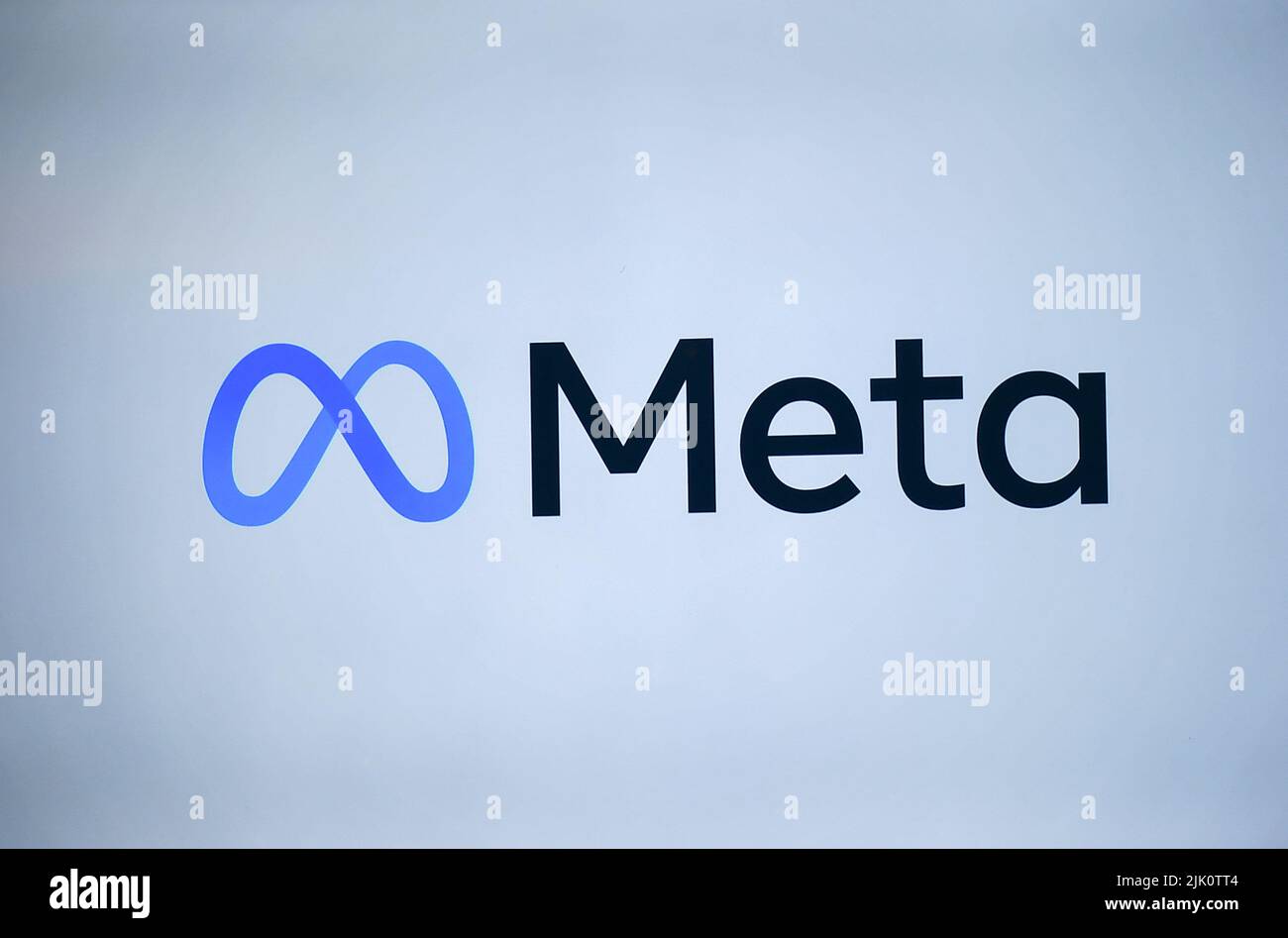 Mumbai, India. 28th July, 2022. In this photo illustration, A Meta logo ...