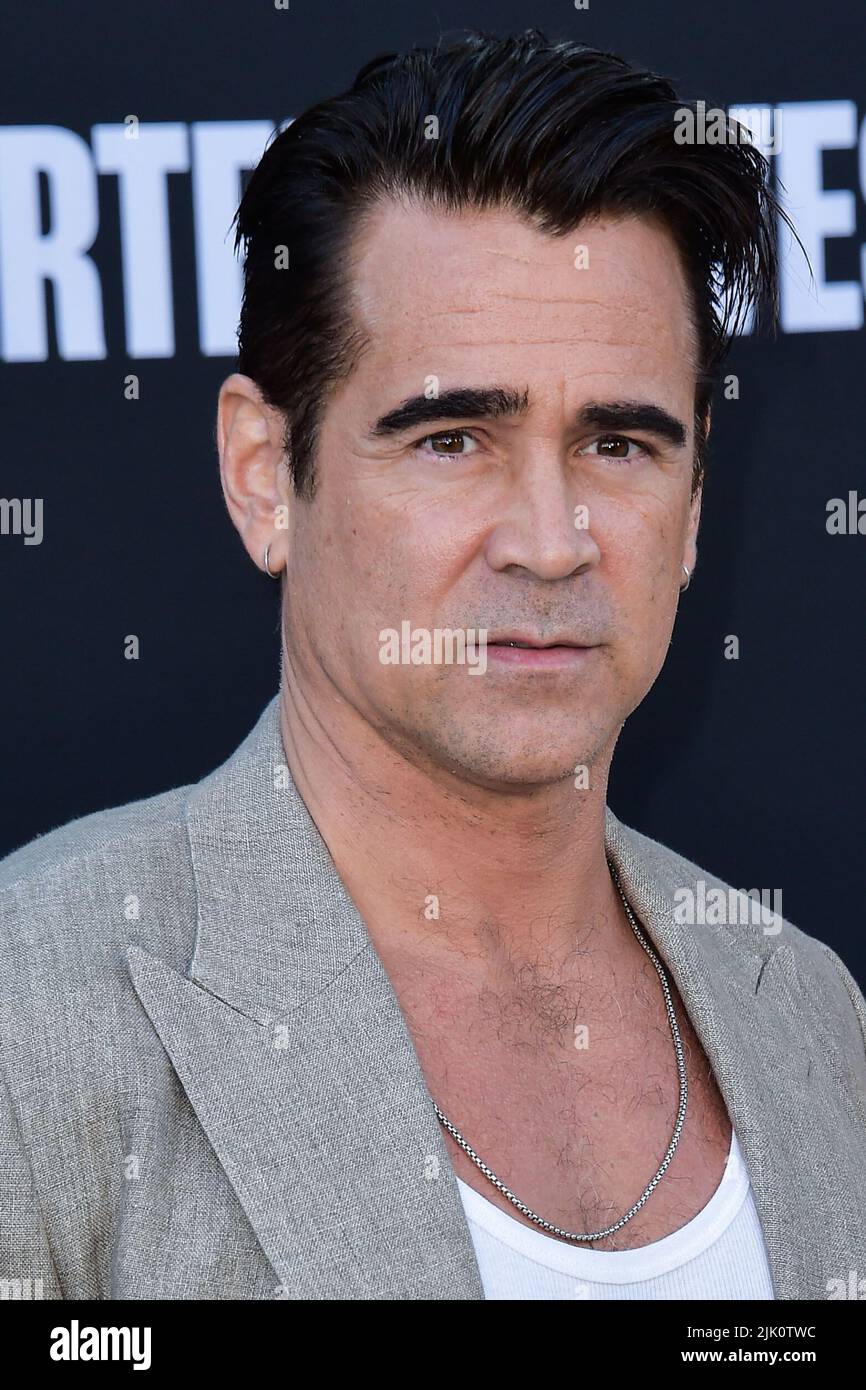 Actor colin farrell arrives premiere hi-res stock photography and ...