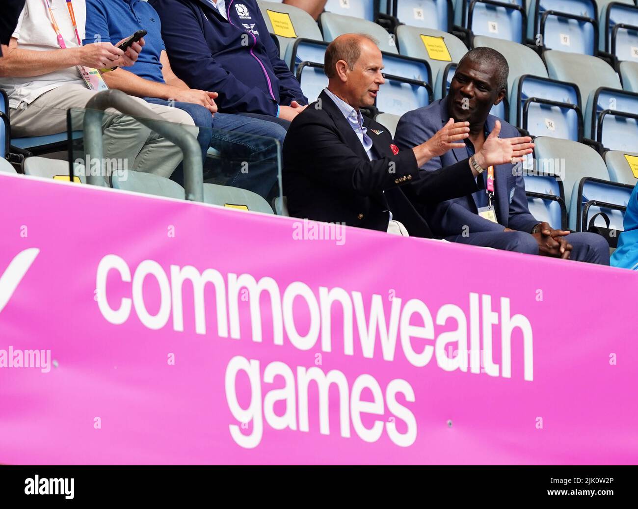 Prince Edward, Earl of Wessex in the stands for the Rugby Sevens at ...