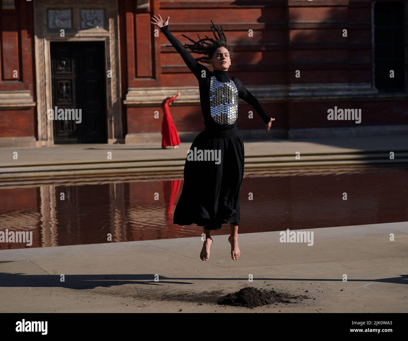 Performer Yesica Castellon Jimenez dancing at the new installation What ...