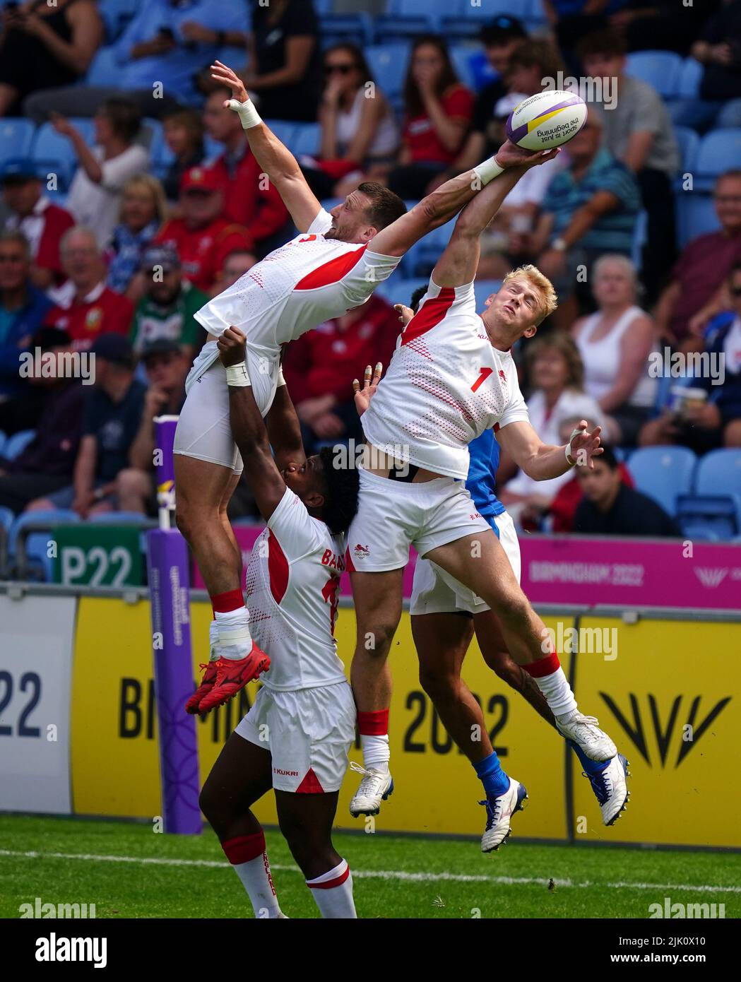 England's Alexander Davis (left) and Jamie Adamson in action during the ...