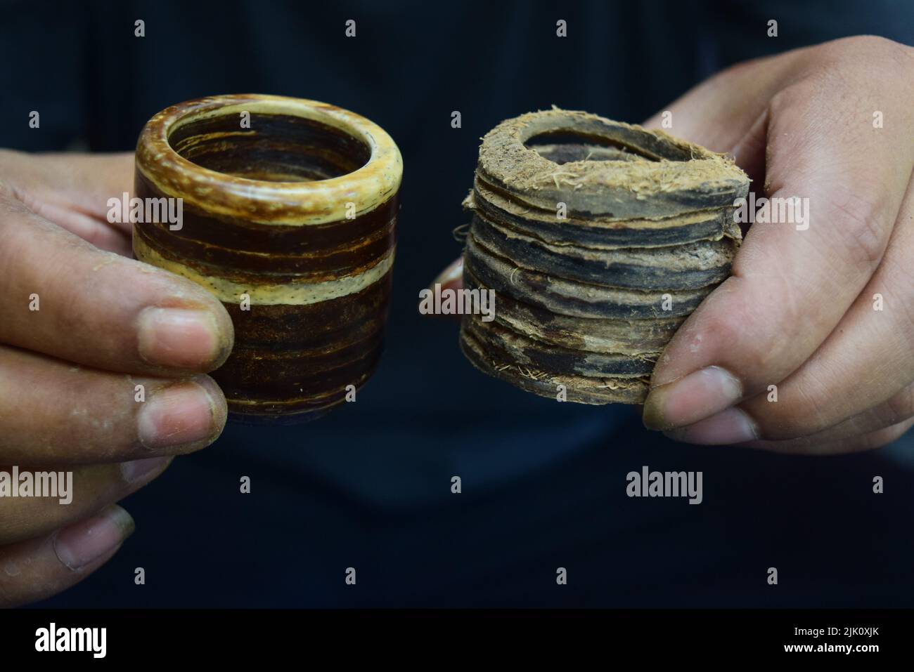 Bogor, Indonesia - 2021 : unique crafts made from coconut shells at ...