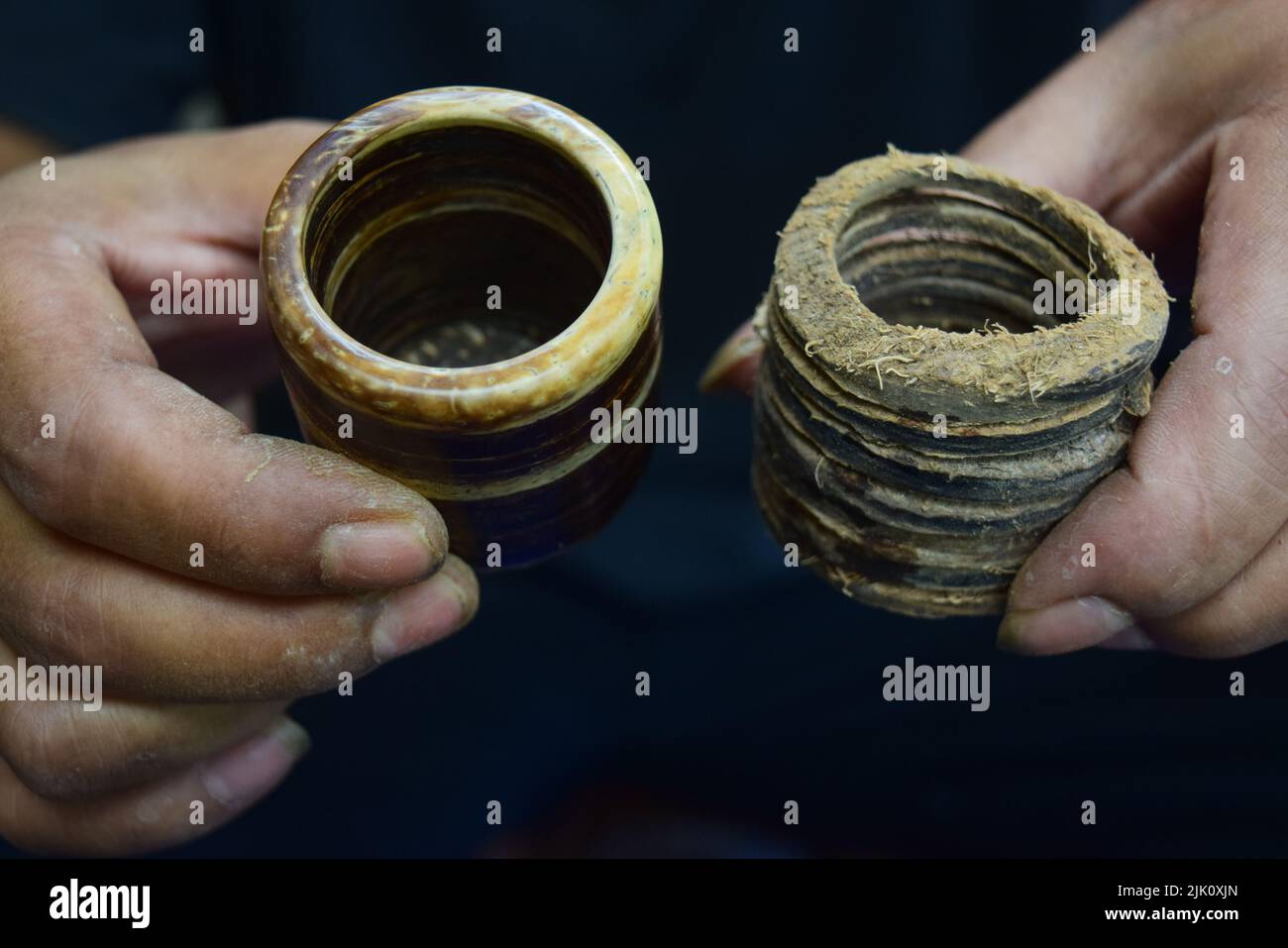Bogor, Indonesia - 2021 : unique crafts made from coconut shells at ...