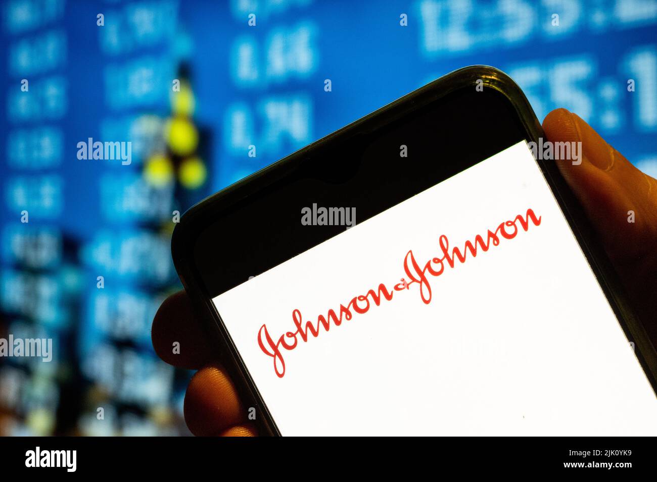 In this photo illustration, the American multinational medical devices ...
