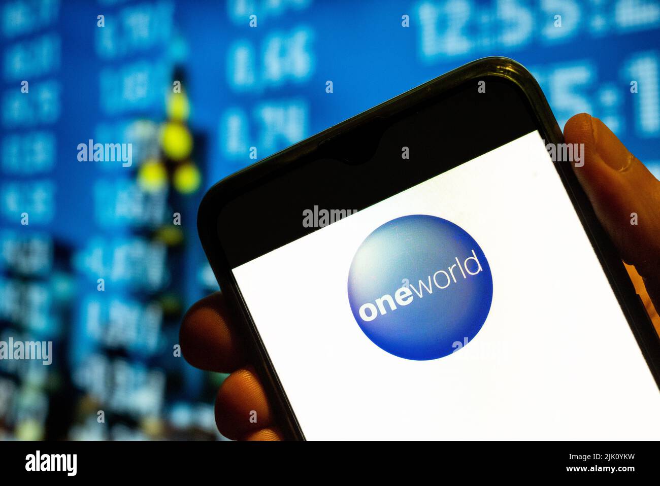 One world logo hi-res stock photography and images - Alamy