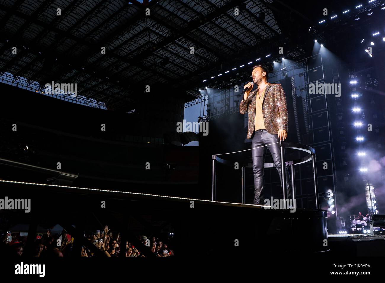 Italian singer Cesare Cremonini performs live in concert at Giuseppe ...