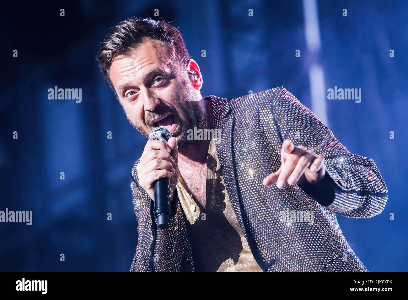 Italian singer Cesare Cremonini performs live in concert at Giuseppe ...