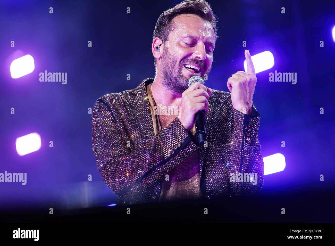 Italian singer Cesare Cremonini performs live in concert at Giuseppe ...