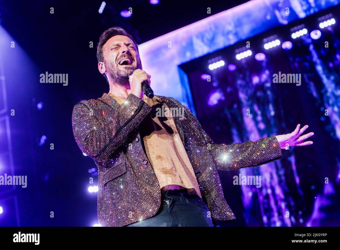 Italian singer Cesare Cremonini performs live in concert at Giuseppe ...