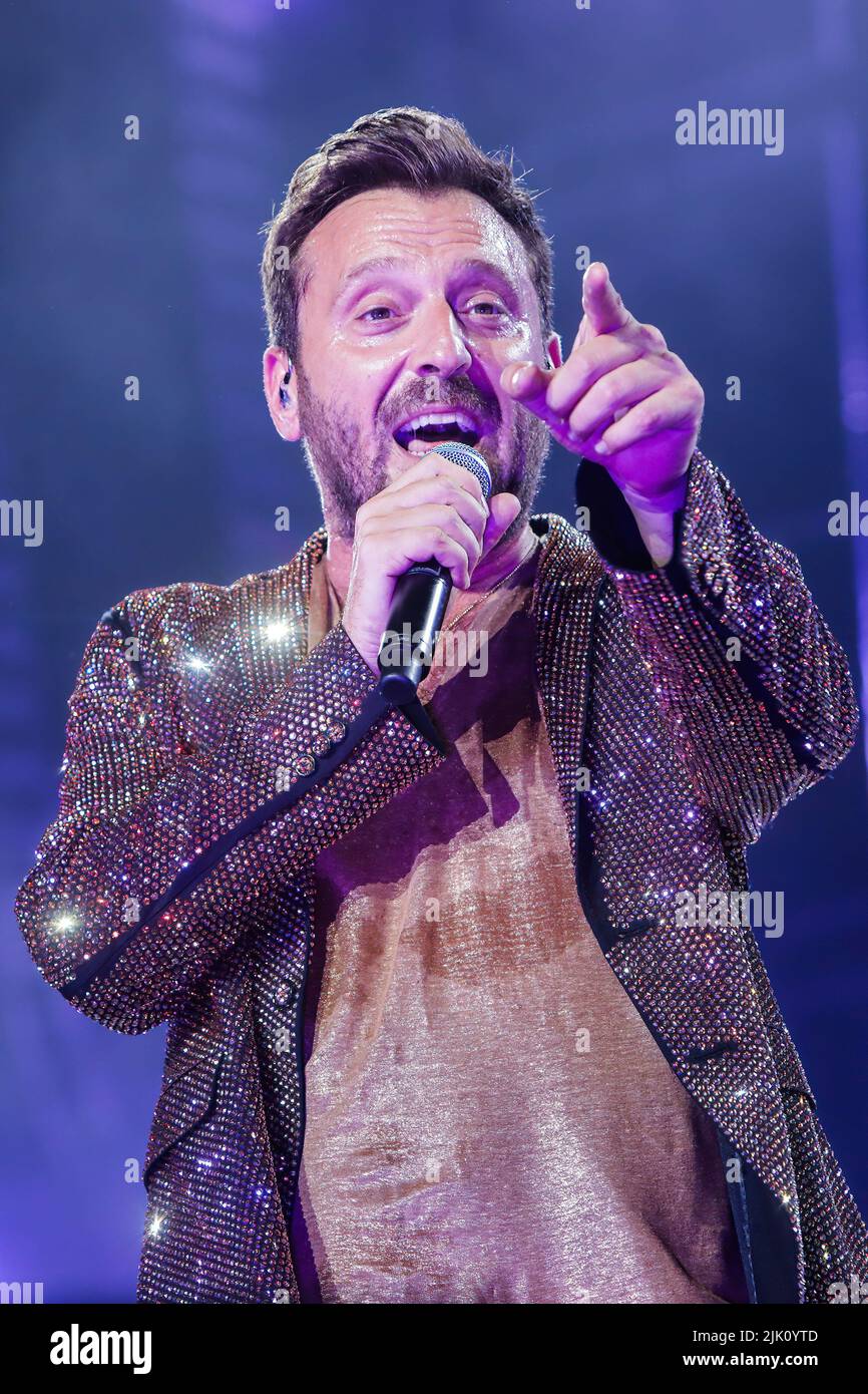 Italian singer Cesare Cremonini performs live in concert at Giuseppe ...