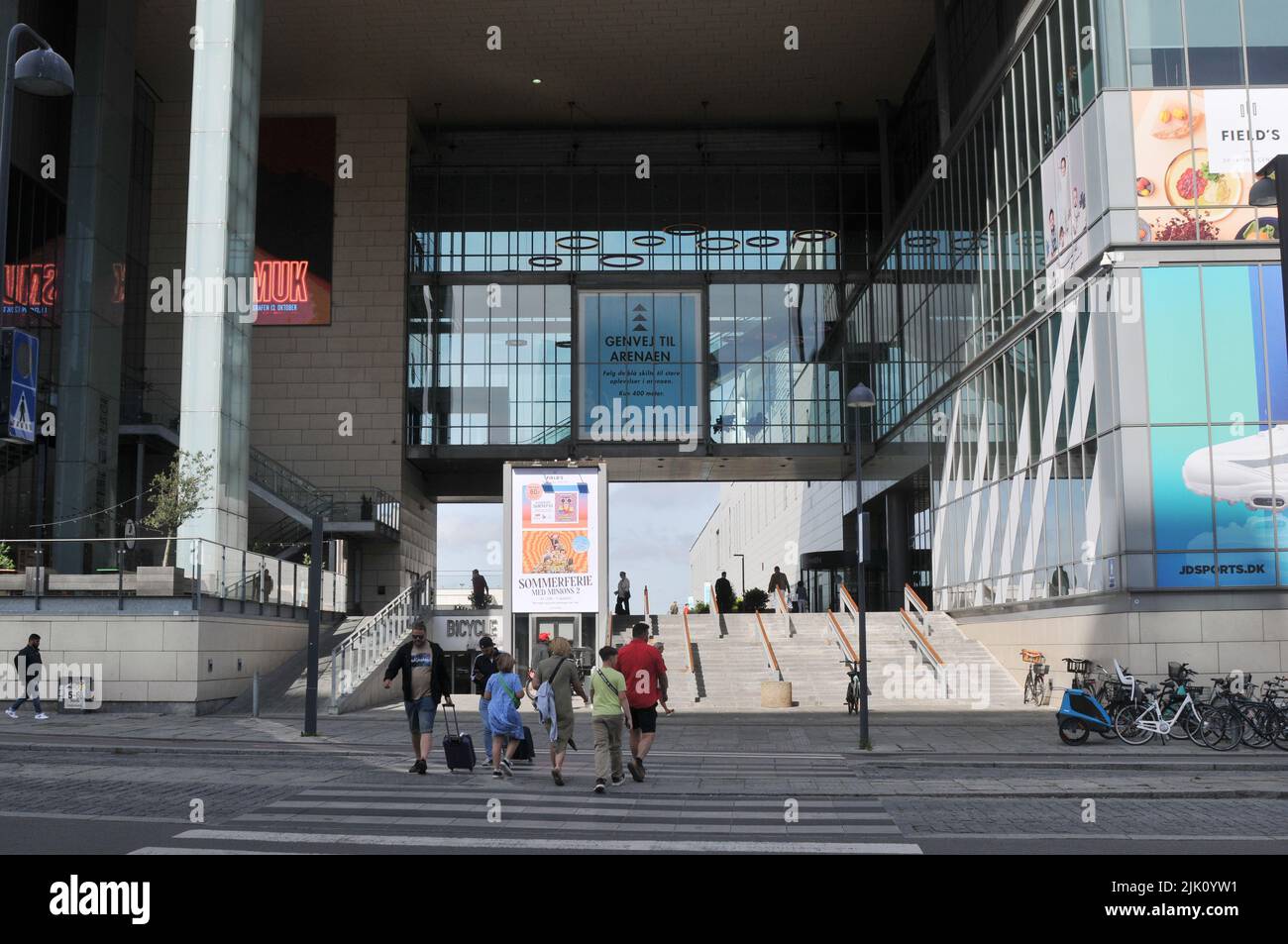 Copenhagen /Denmark/29 July 2022/ Shopper in and out from Fields ...