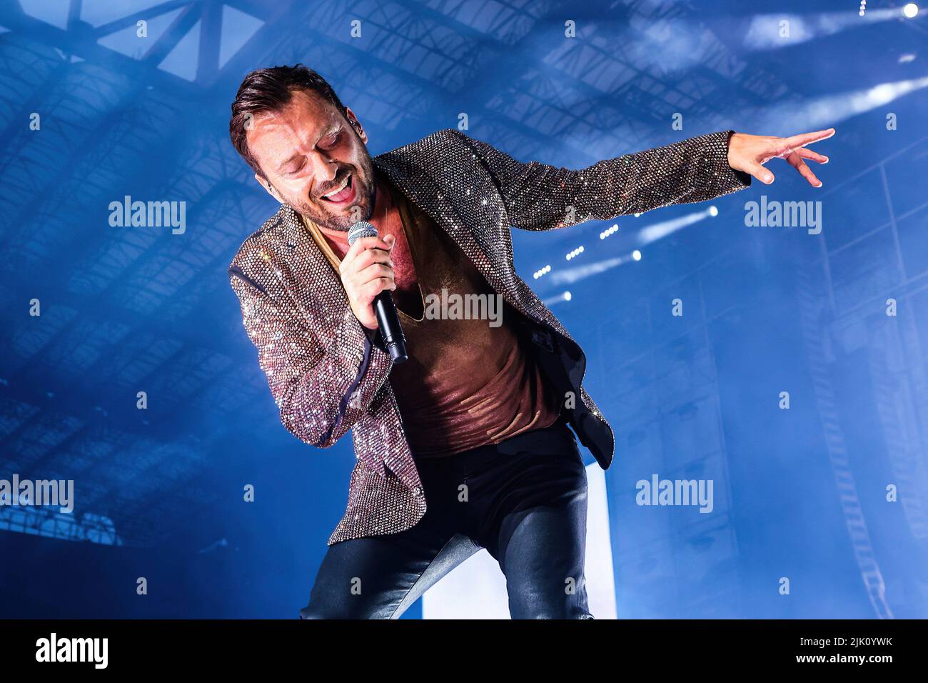 Italian singer Cesare Cremonini performs live in concert at Giuseppe ...