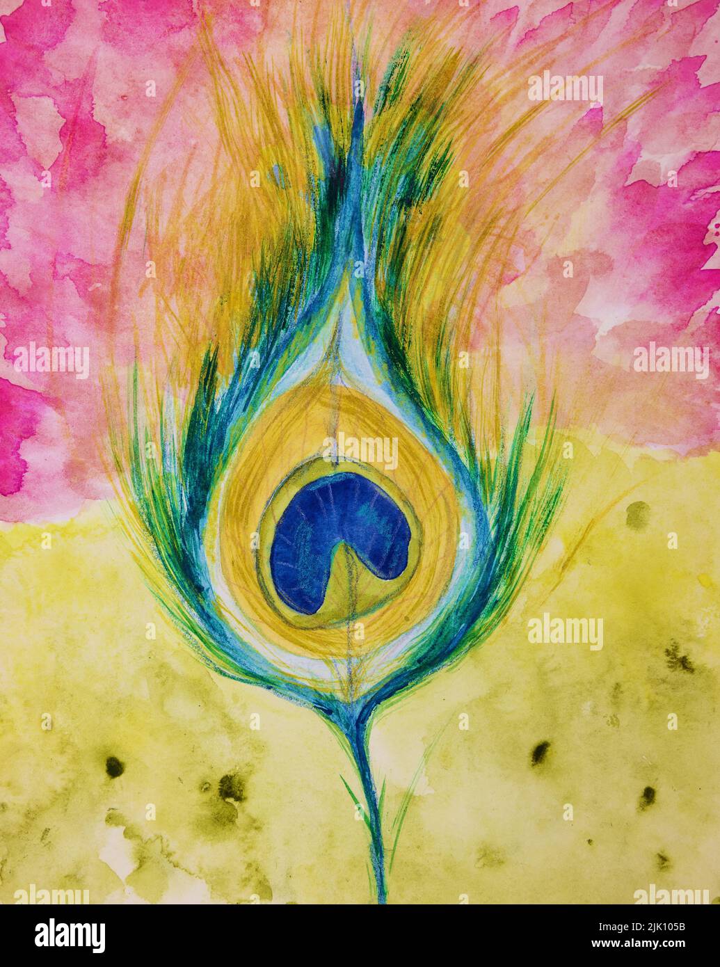 Watercolor Feathering Technique