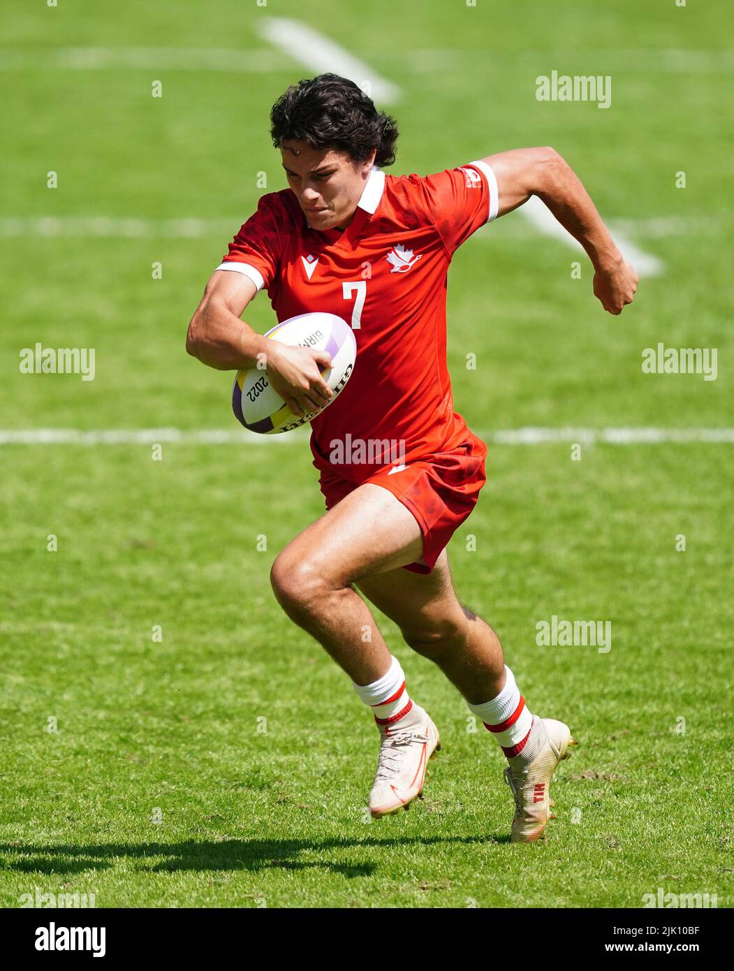 Canada's Brock Webster during the Men's Pool C Rugby Sevens match at ...