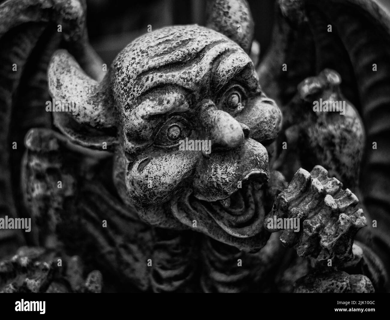 Devil face Black and White Stock Photos & Images - Alamy