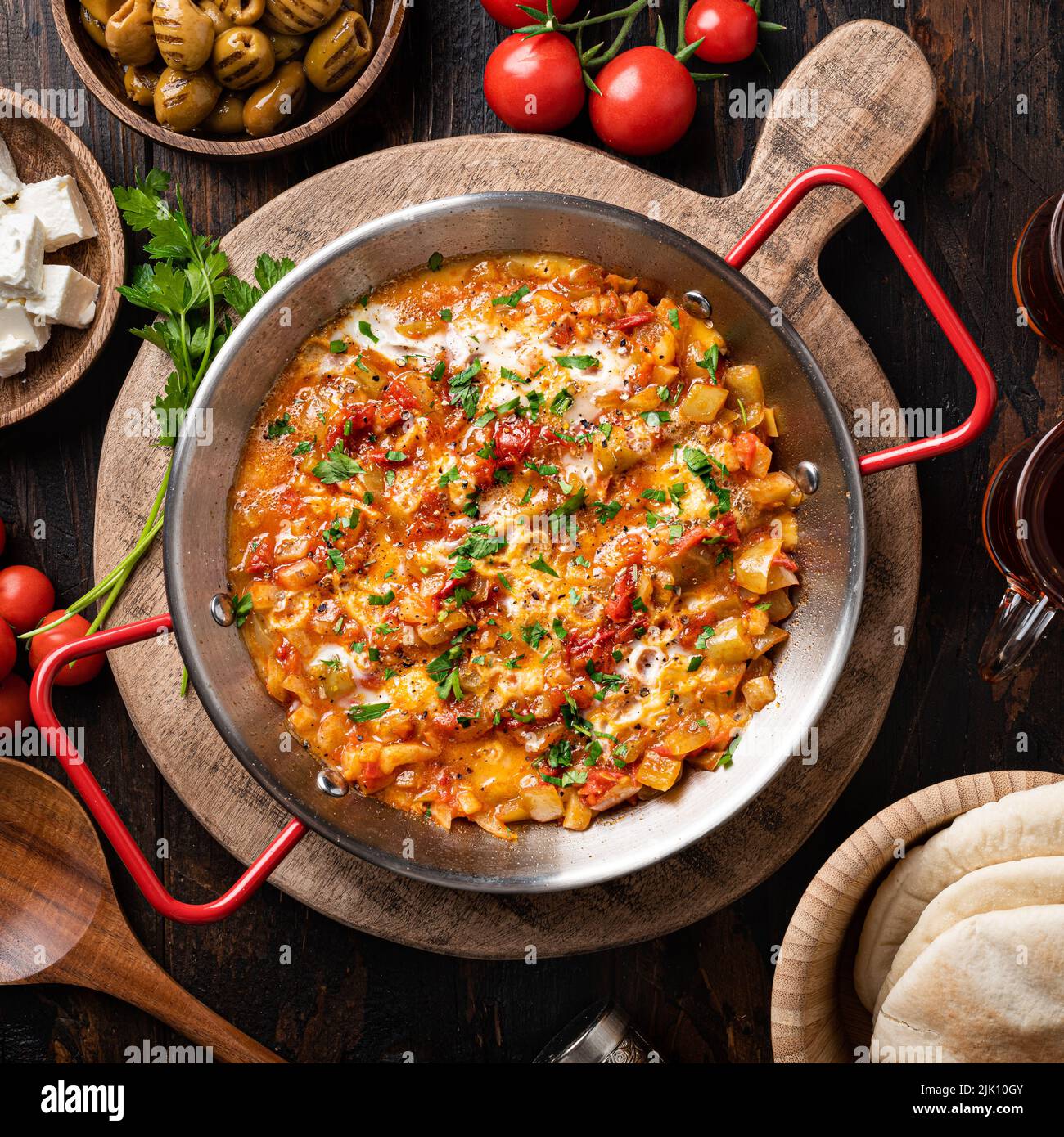 Menemen, Turkish traditional dish Stock Photo - Alamy