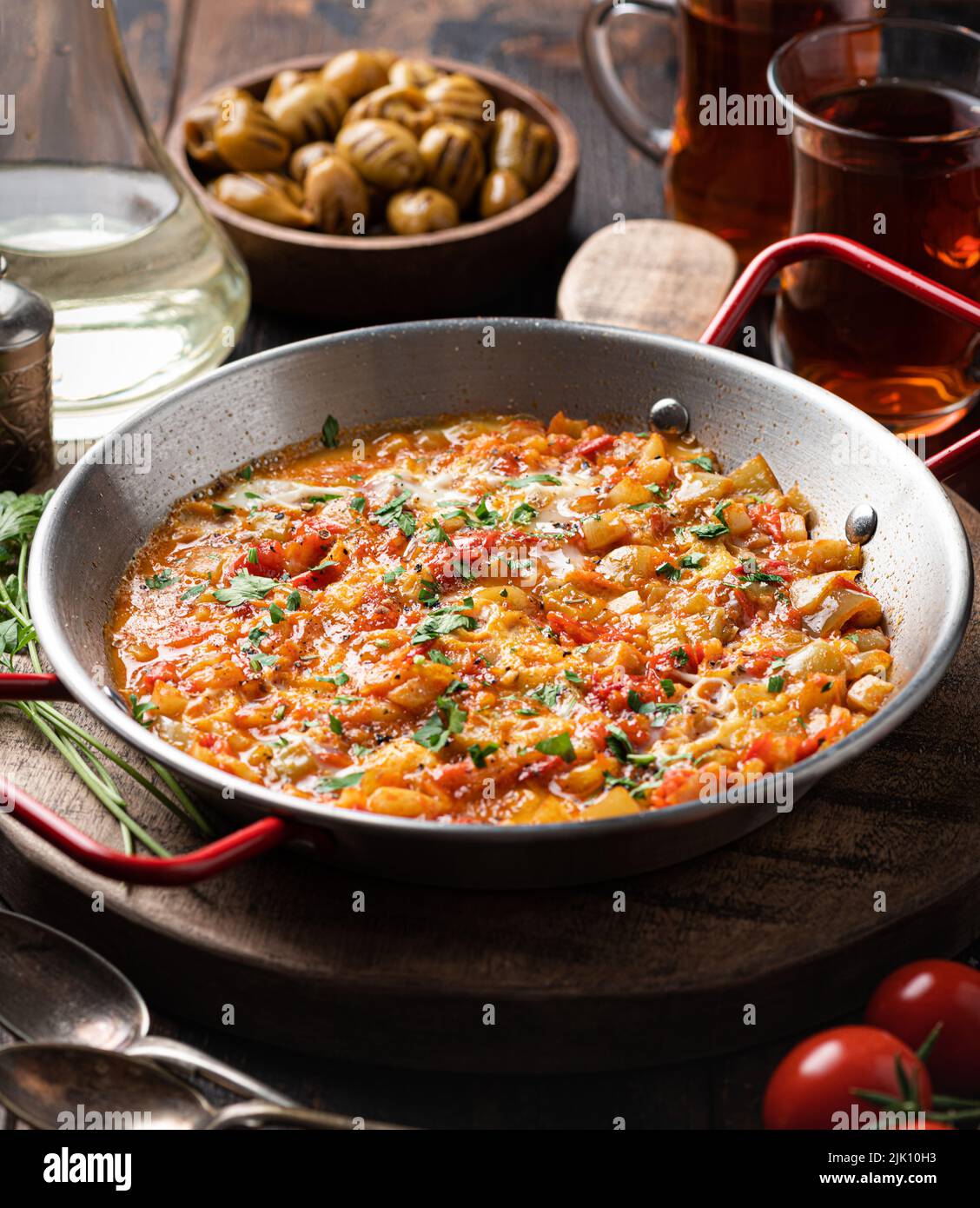 Menemen, Turkish traditional dish Stock Photo - Alamy