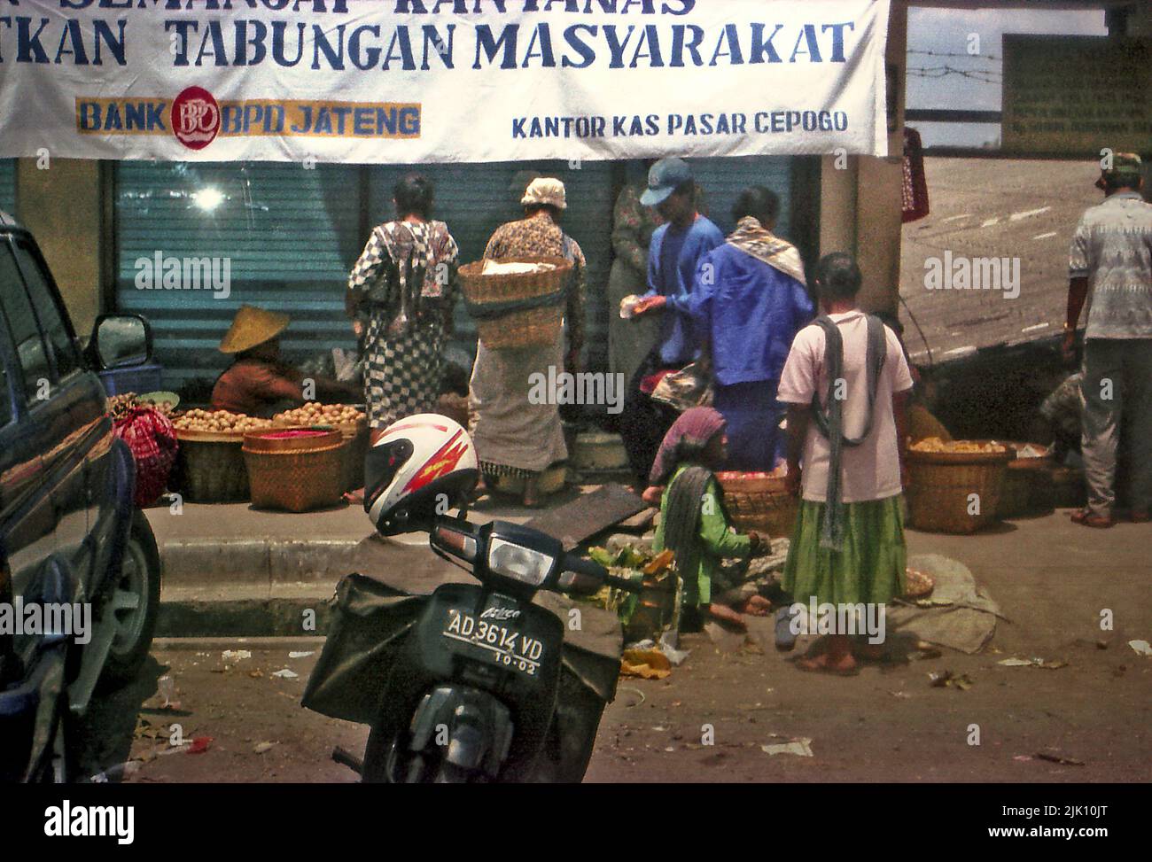 A scene at Pasar Cepogo, a traditional market in Boyolali, Central Java ...