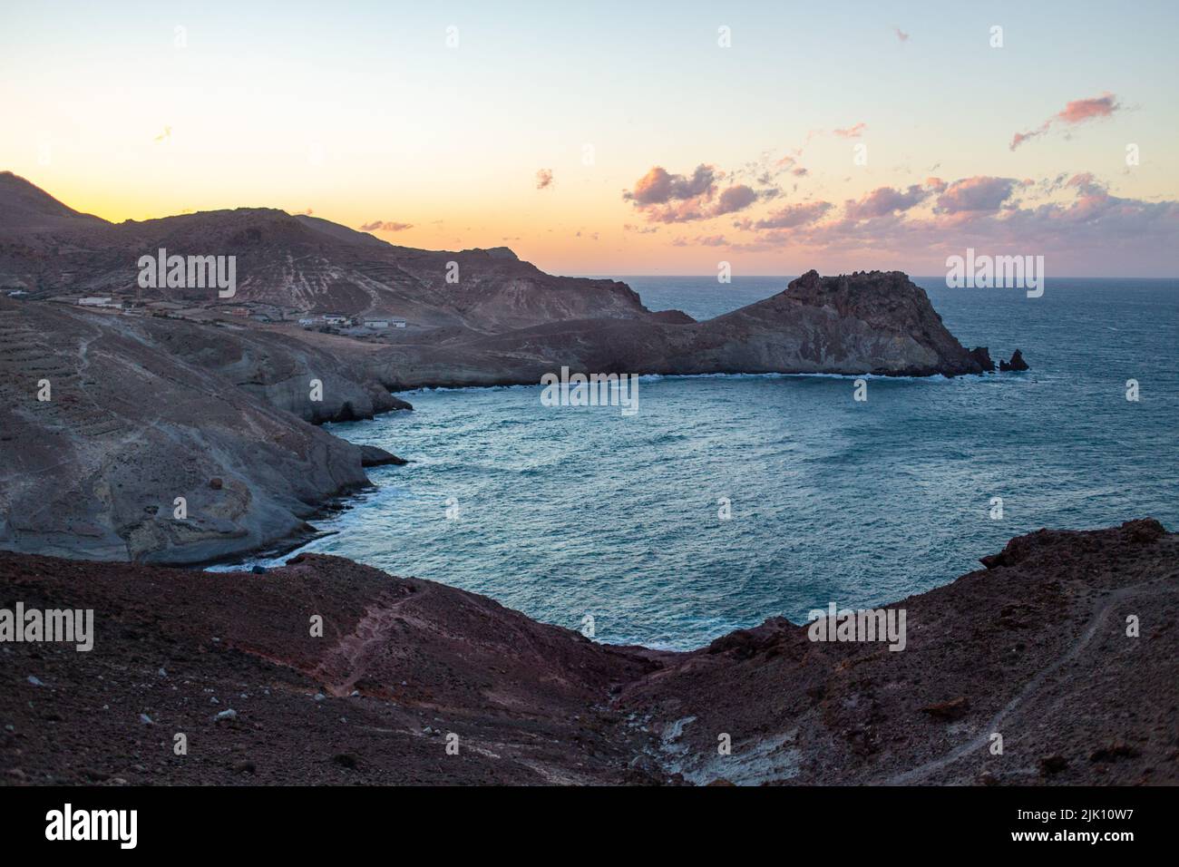 Cape Three Forks on the Mediterranean coast of northeastern Morocco ...