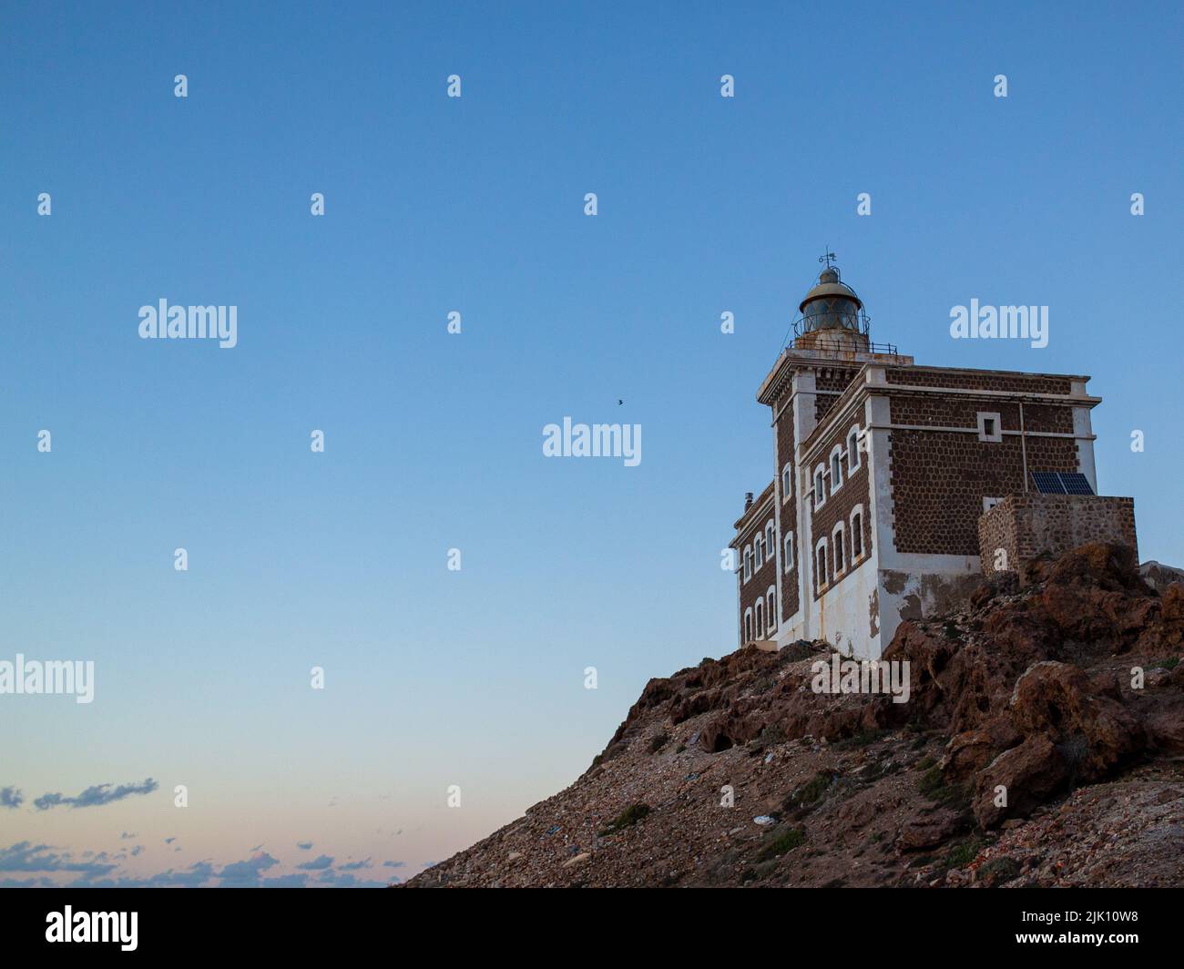 Cape Three Forks on the Mediterranean coast of northeastern Morocco ...