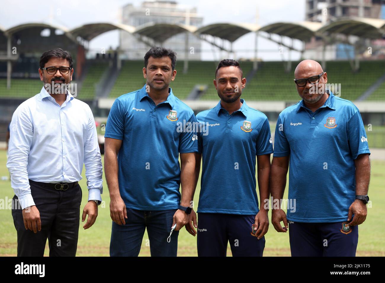 From Left BCB Media Chairman Tanvir Ahmed Titu, Selector Abdur Razzak ...