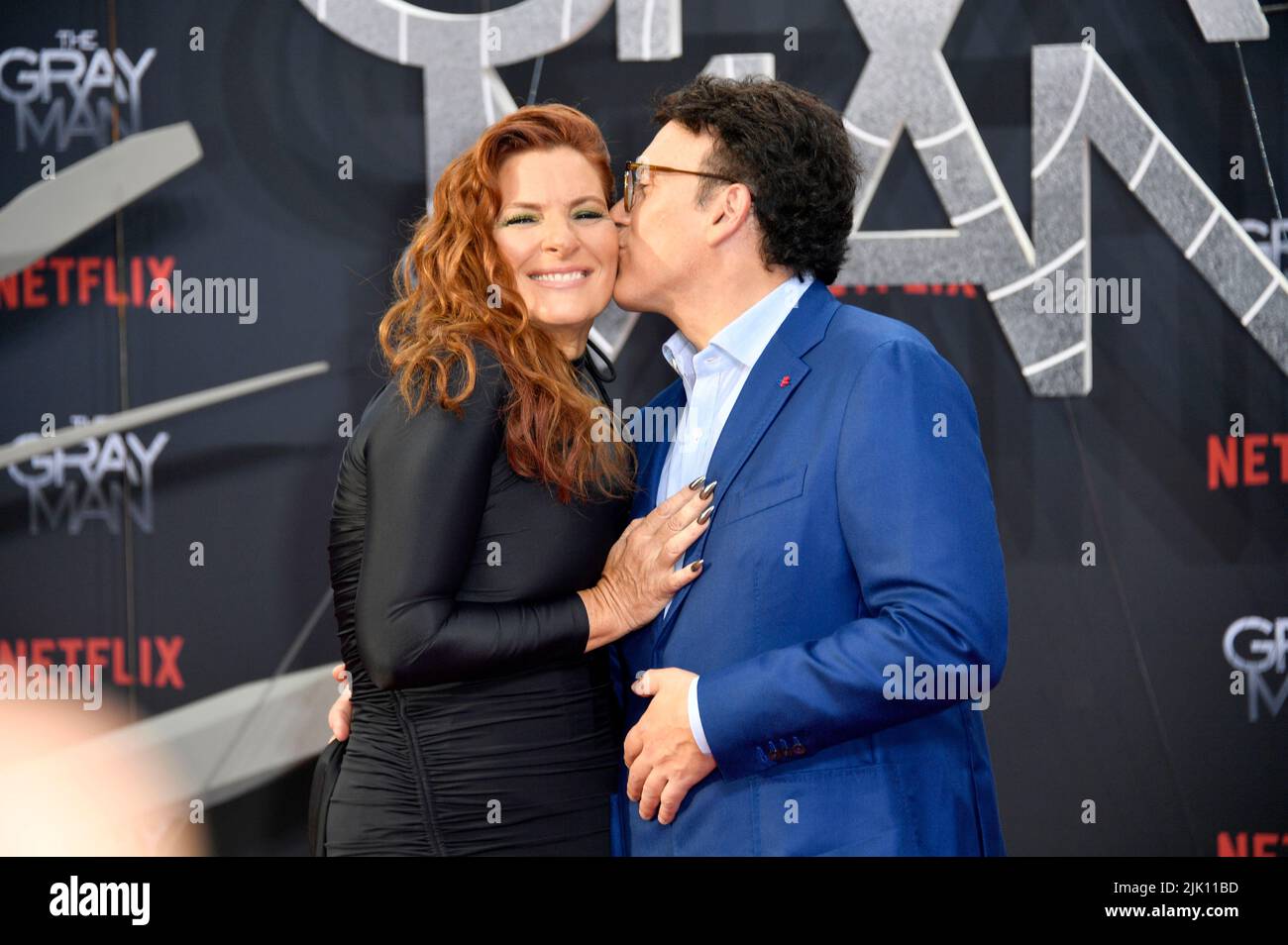 Anthony Russo and his wife Ann Russo attend the "The Gray Man" Netflix Special Screening at Zoo ...