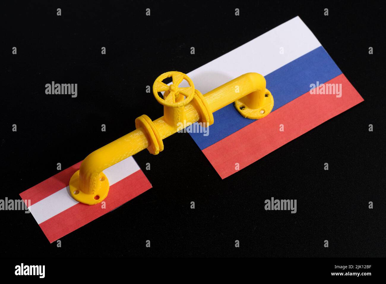 Pipeline with flags austria hi-res stock photography and images - Alamy