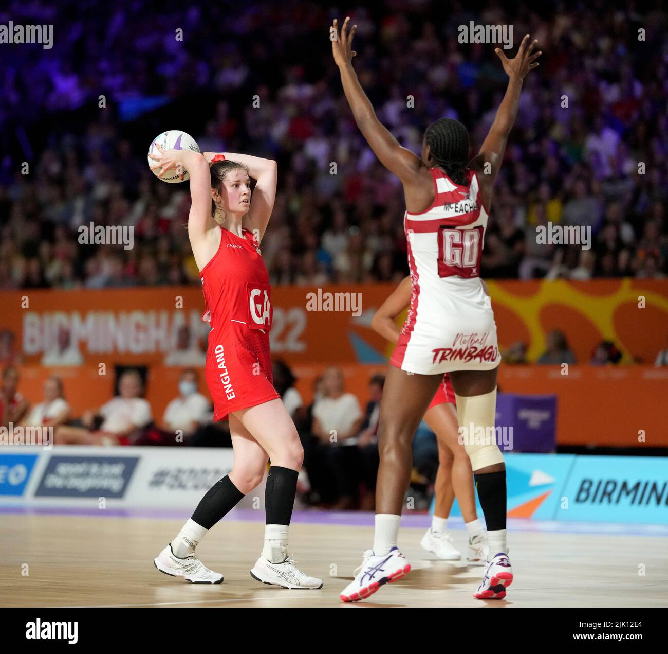England’s Sophie Drakeford-Lewis and Trinidad and Tobago's Jeresia ...