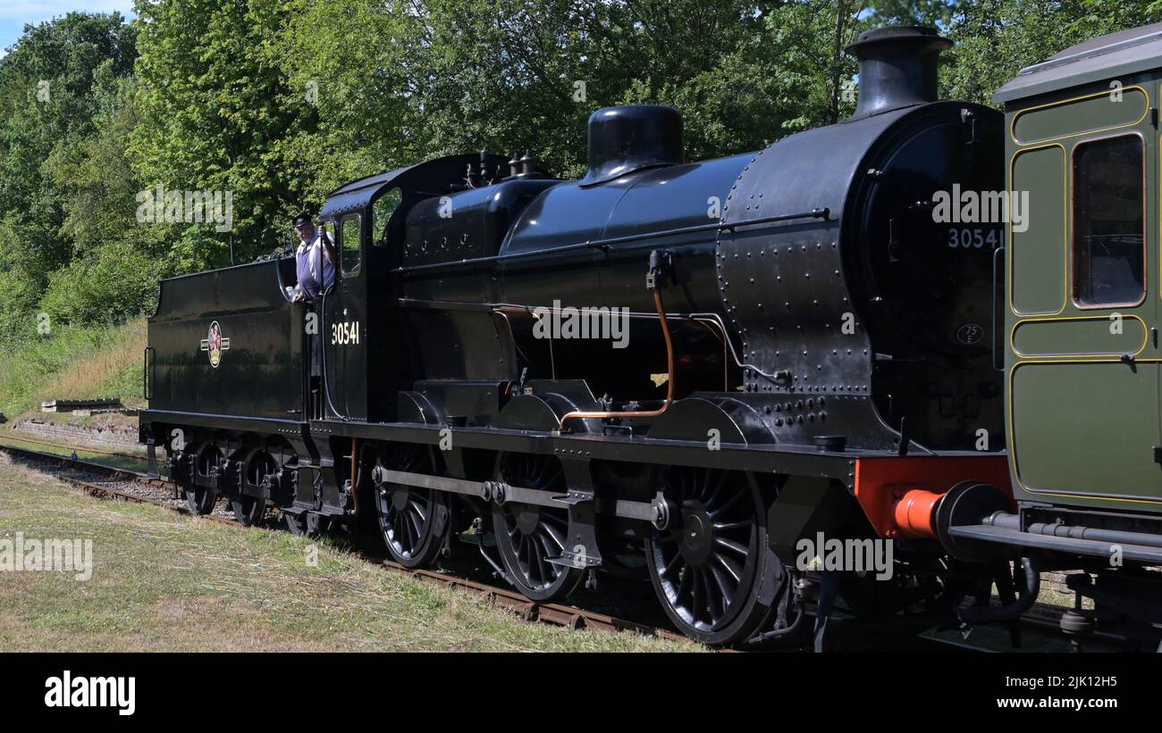 30541 Q Class steam locomotive on the Bluebell railway Stock Photo - Alamy