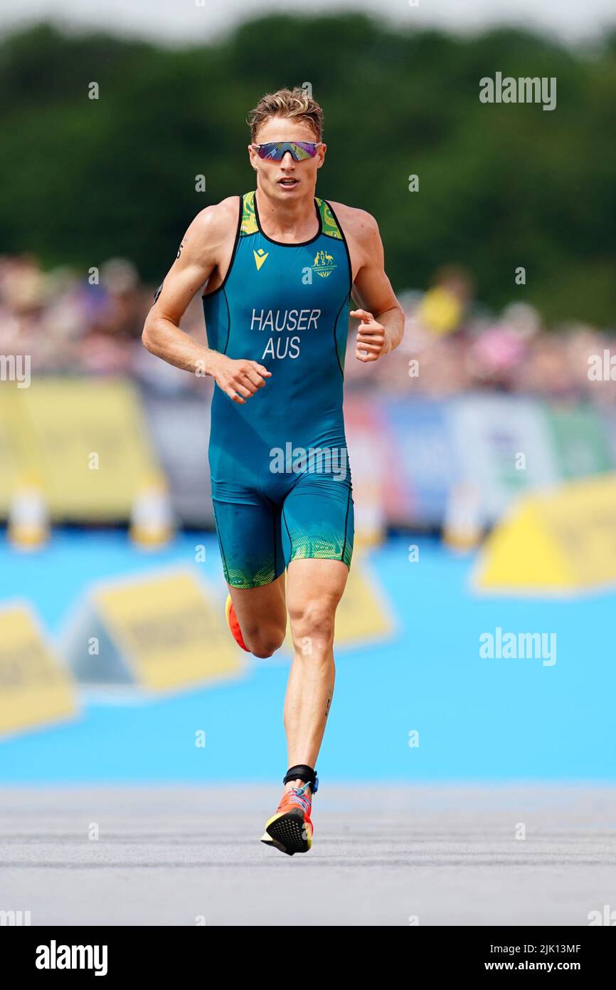 Australia's Matthew Hauser in action during the Men’s Individual Sprint ...