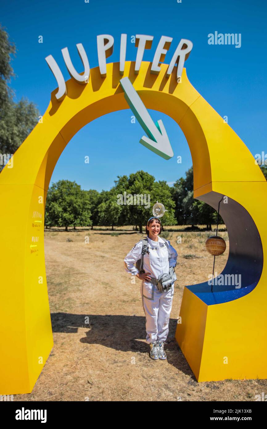 Cambridge, UK. 29th July, 2022. Our Place in Space sculpture trail ...