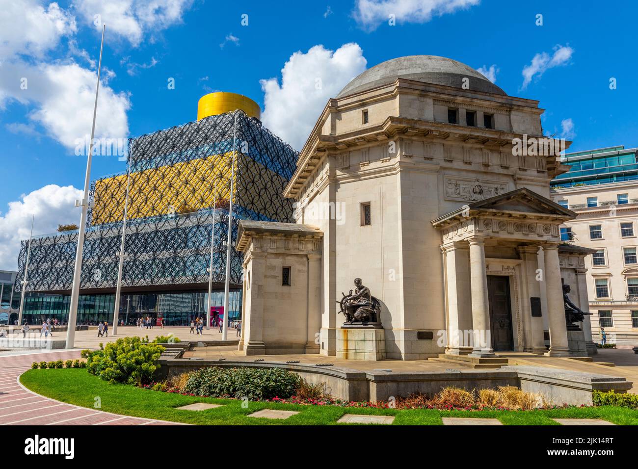 Hall of Memory War Memorial, Library of Birmingham, Centenary Square, Birmingham, England ...
