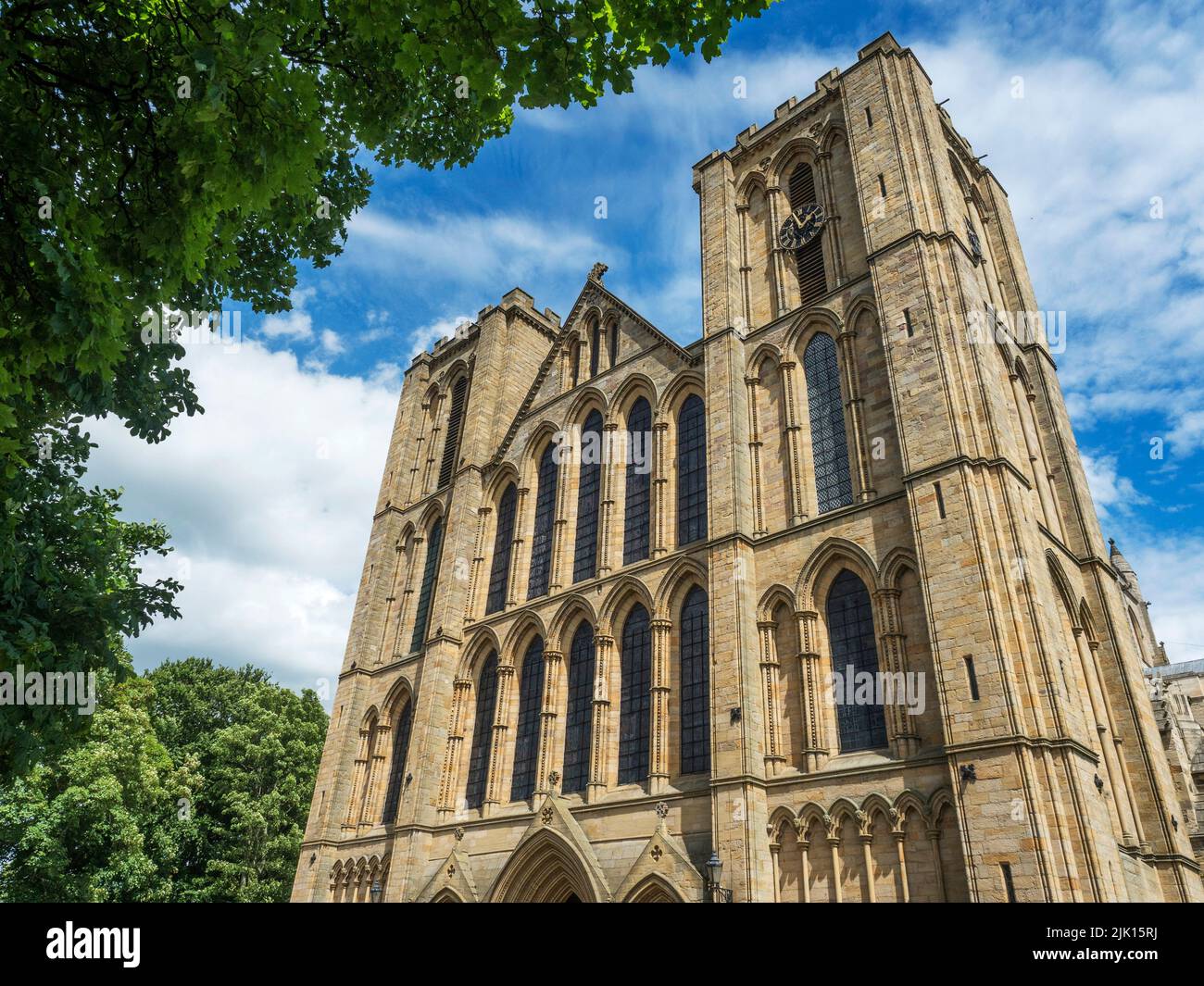 Ripon Cathedral in summer, Ripon, Yorkshire, England, United Kingdom ...
