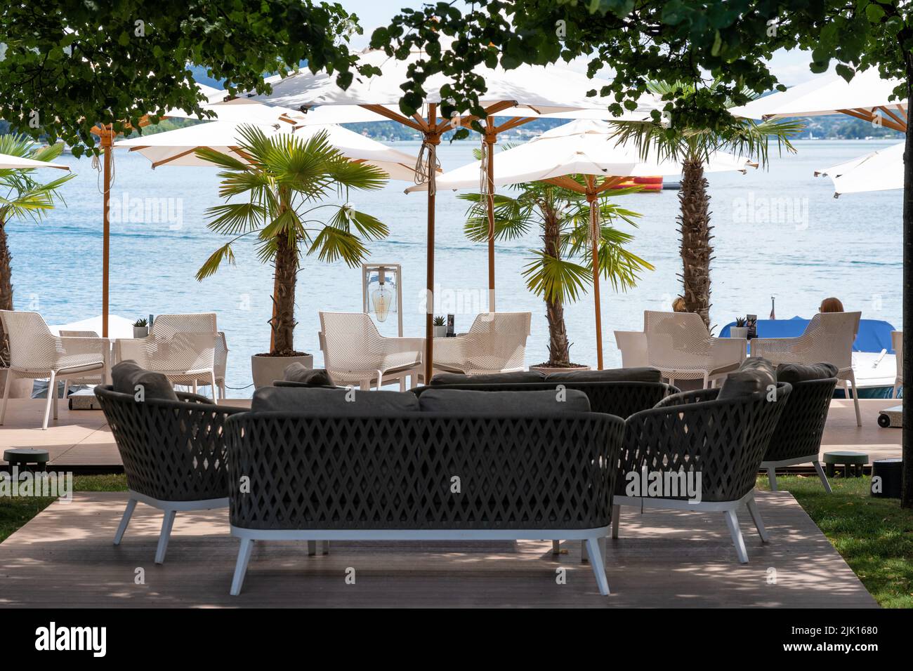 Outdoor Bar to relax, drink and to enjoy the view of the Wörthersee in ...