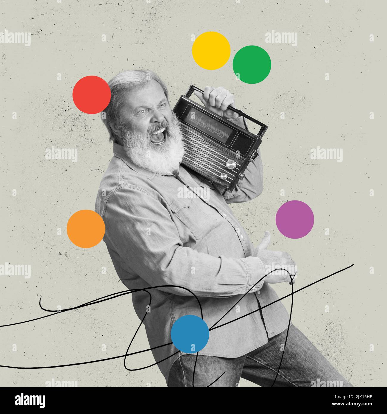Retro music icon hi-res stock photography and images - Alamy