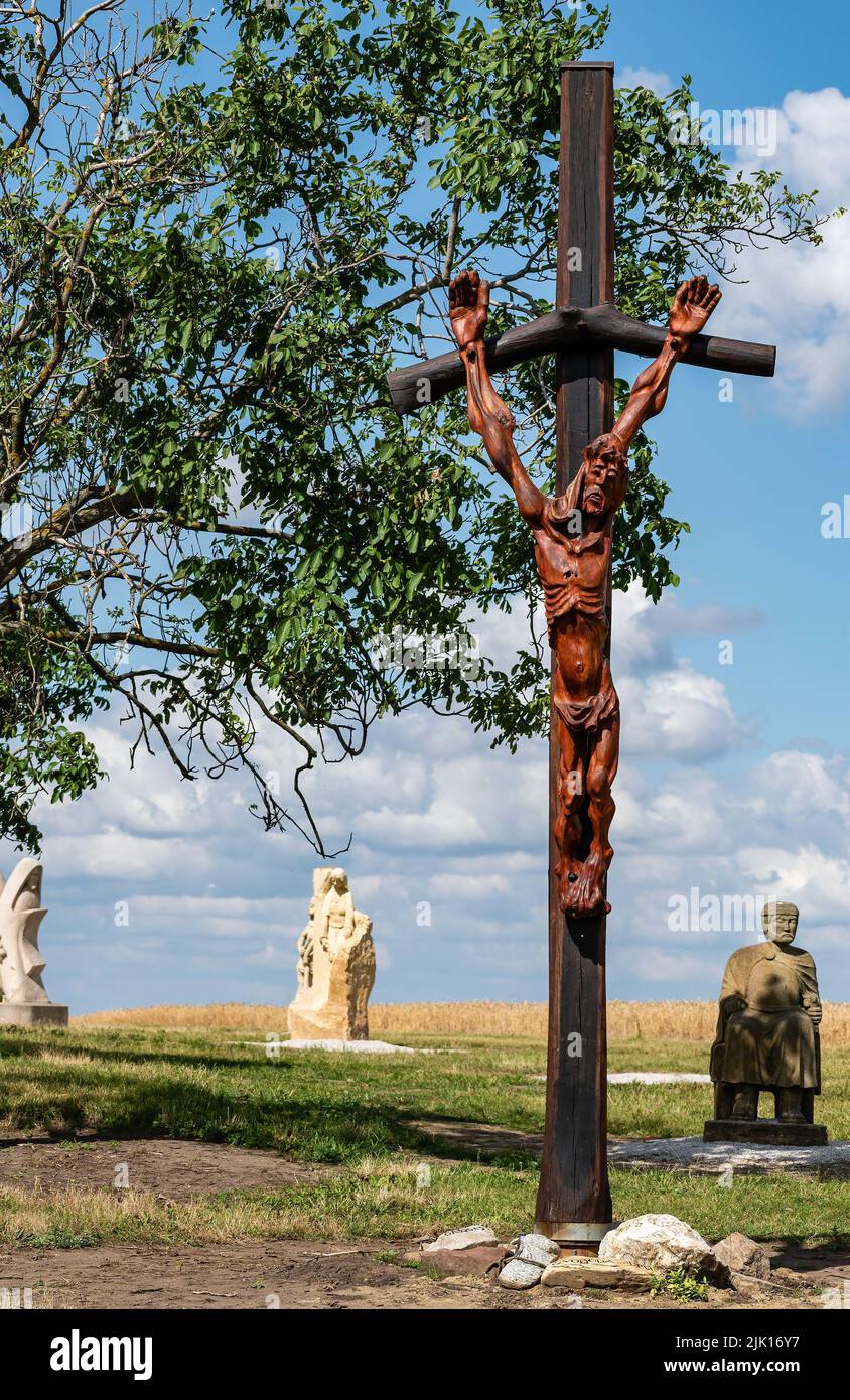 The mythical hill of Naklo near Ratiskovice Christ on the cross ...