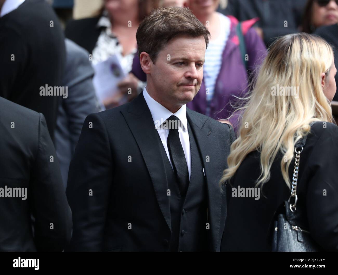 Declan Donnelly outside St Mary's Cathedral, Newcastle following a ...