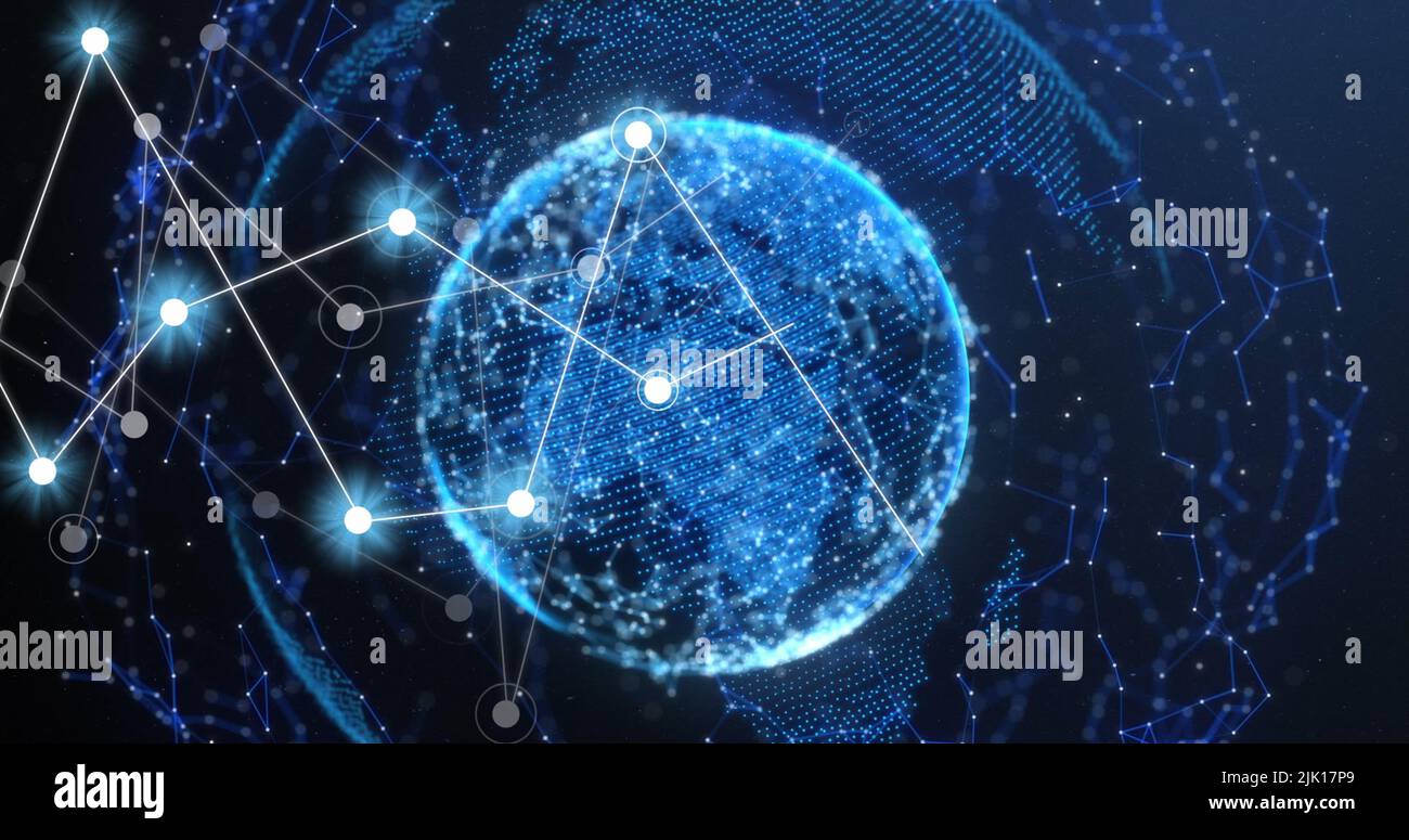Connections globe hi-res stock photography and images - Alamy