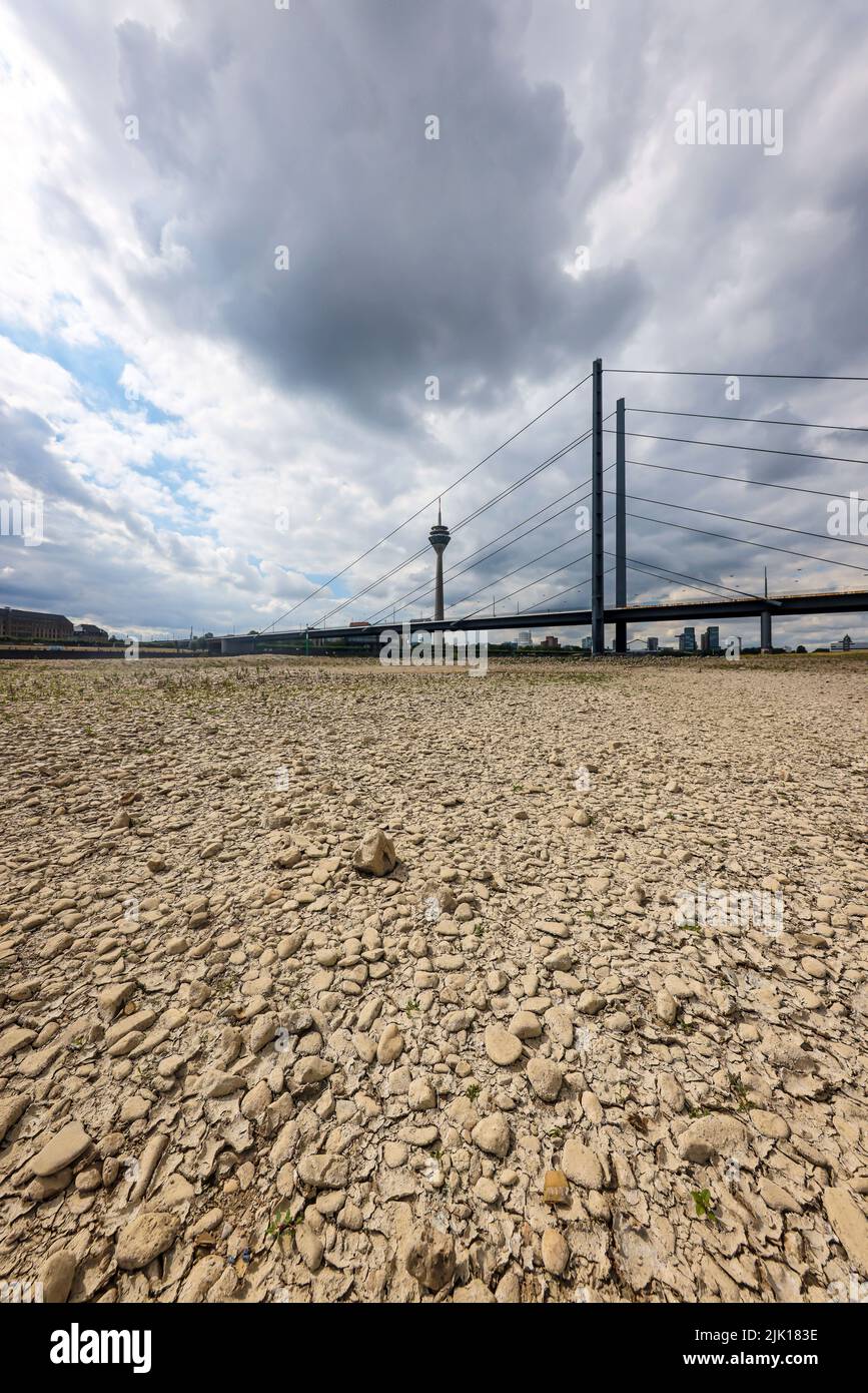 Duesseldorf, North Rhine-Westphalia, Germany - Dry riverbed in the ...