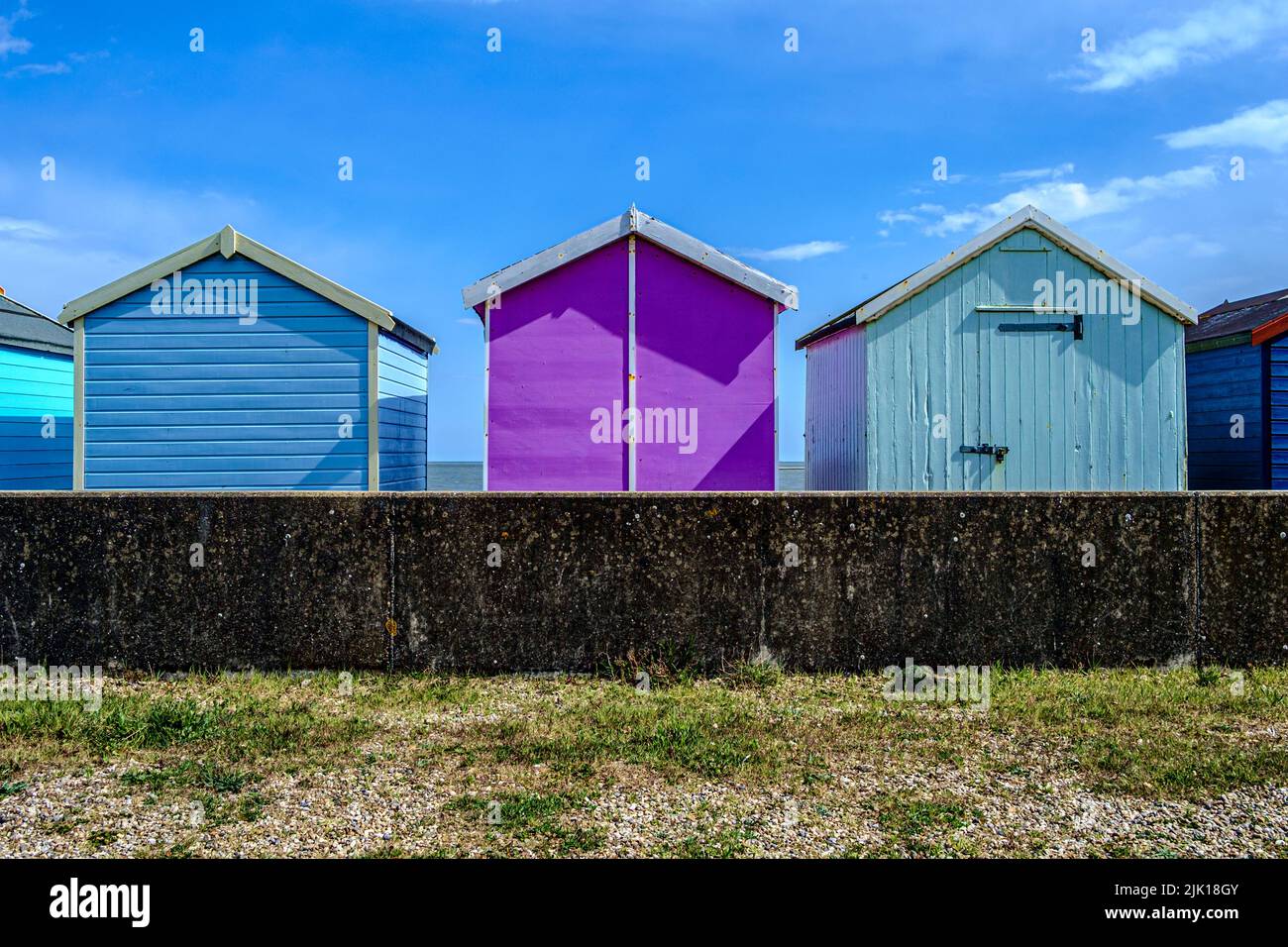 Pastel coloured beach huts pastel colored beach huts hi-res stock ...