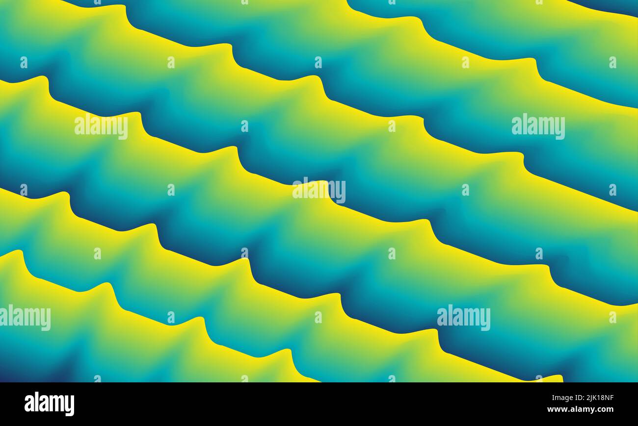 abstract rectangle blend like screw that wave. colorful beautiful ...