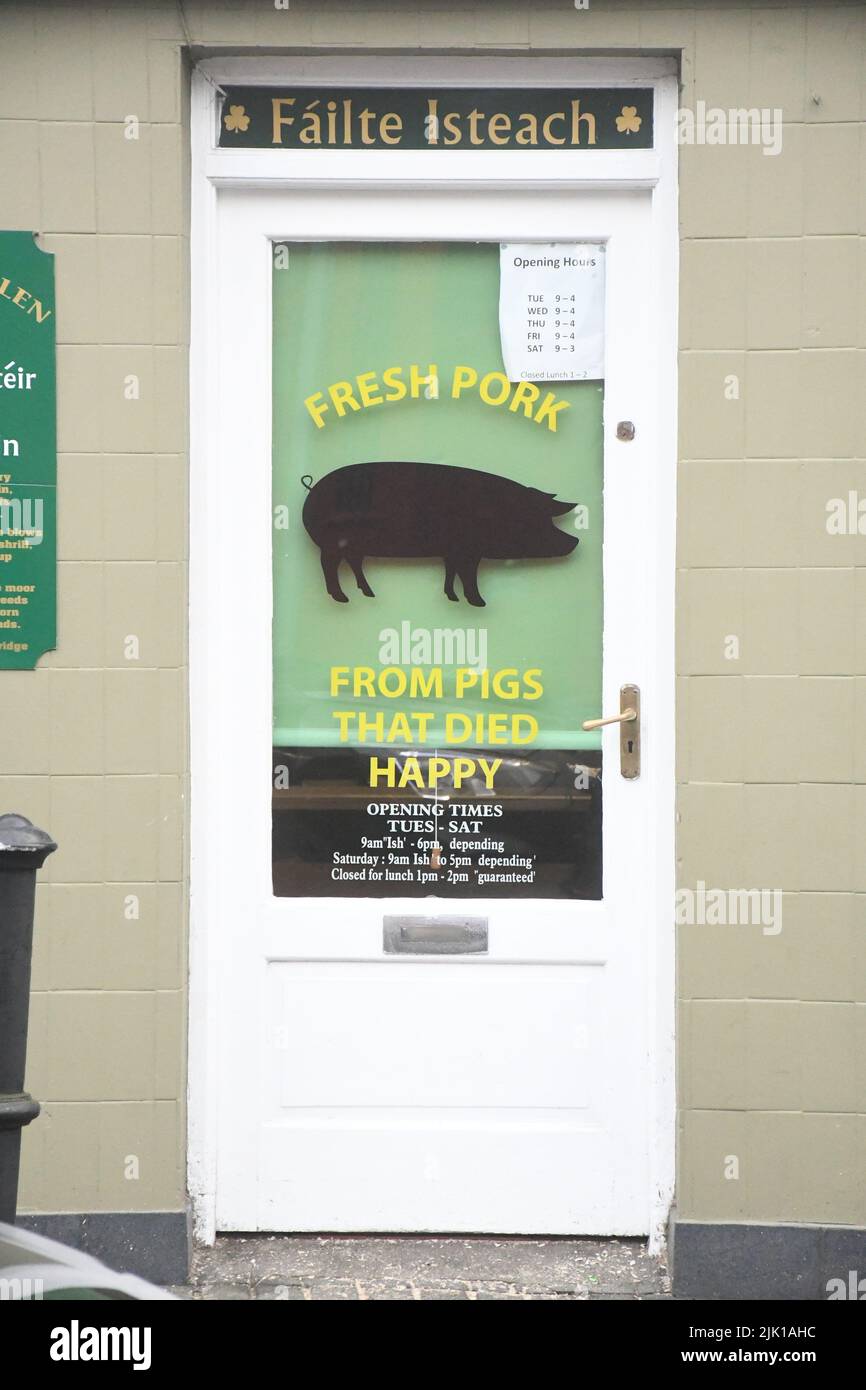 Butcher shop facade with butcher hi-res stock photography and images ...