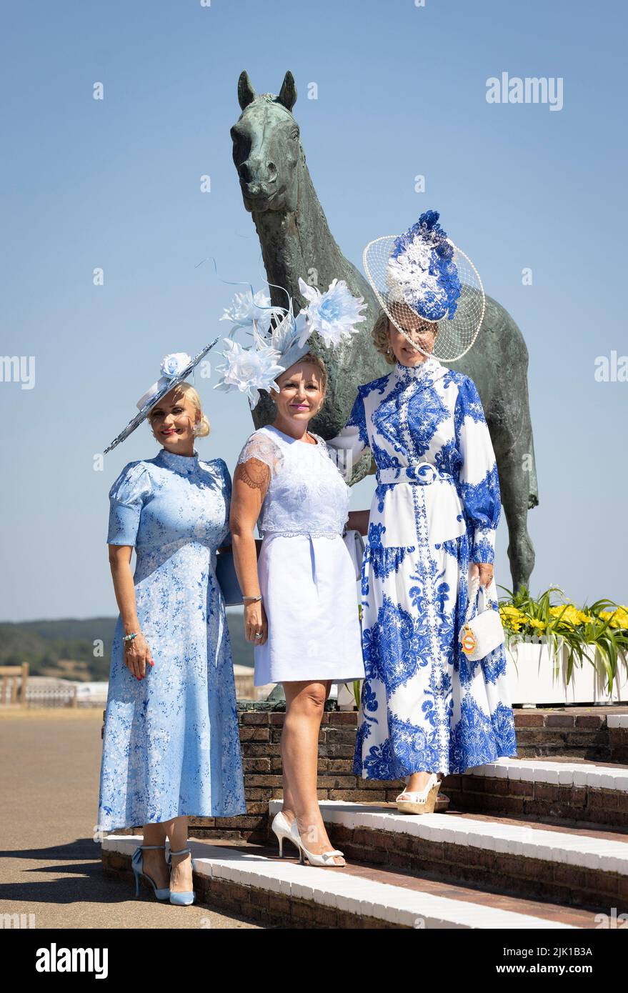 Rachel Oats, Viv Jenner and Gill Carpenter (Left to right) on day four ...