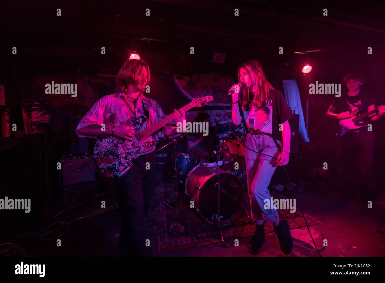Hull, United Kingdom. 28th July, 2022. Candid Faces perform at The New Adelphi supporting The ...