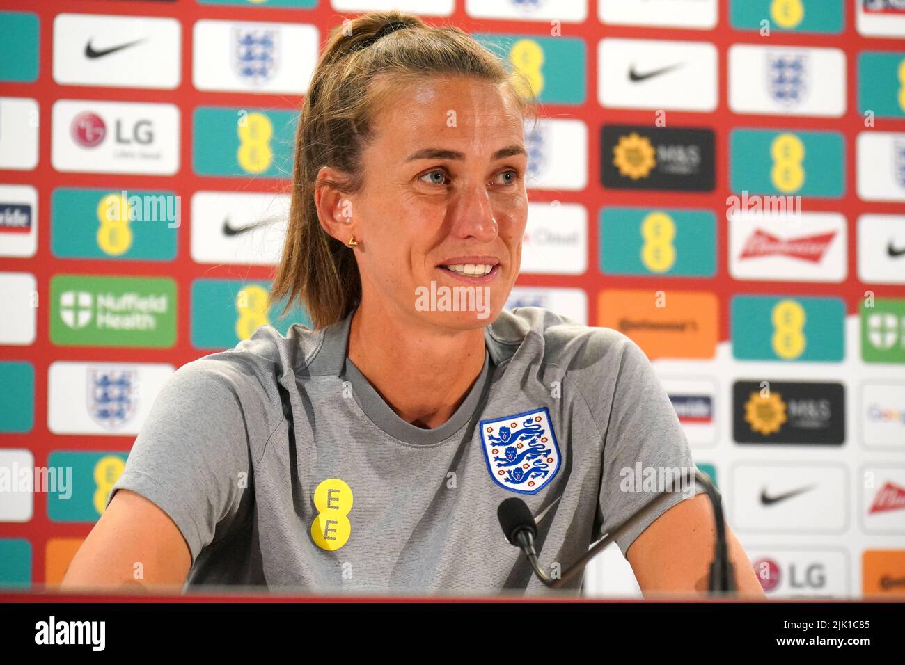 England's Jill Scott during a media day at The Lensbury, Teddington ...