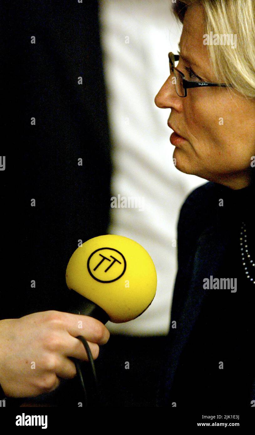 Anna Lindh, Minister of Foreign Affairs, photographed in Linköping ...